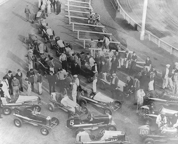 GILMORE STADIUM MIDGET Races Late-1930s Motor Racing Old Photo EUR 6,60 ...