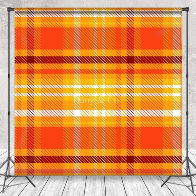 CLASSIC ORANGE BROWN Plaid Fine Art Photo Backdrop $37.90 - PicClick AU