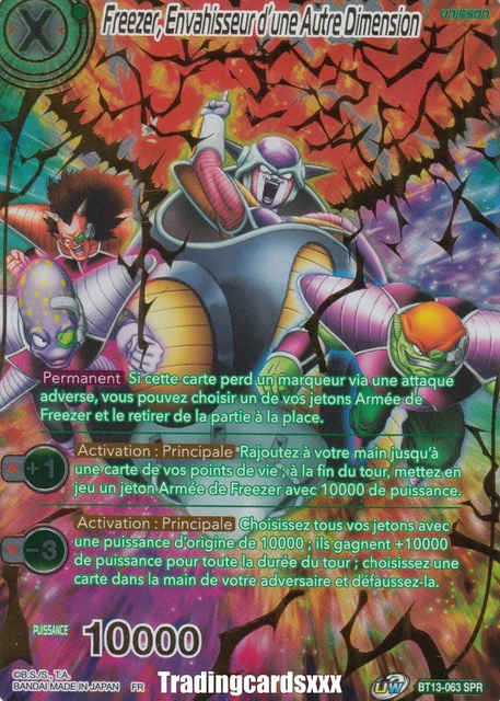 DRAGON BALL SUPER - Freezer, Invader from Another Dimension: SPR BT13-063 £6.78 - PicClick UK