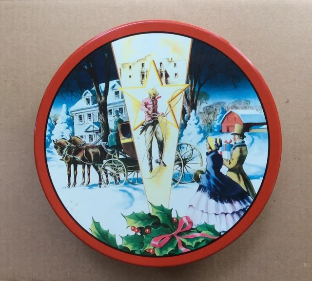 VTG DELUXE COLLIN Street Bakery Texas Metal Tin Empty Box Container ...