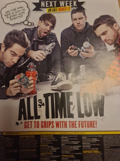 AFFICHE ALEX GASKARTH All Time Low A4 Kerrang Magazine Uk EUR 7,75 ...