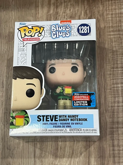 FUNKO POP! BLUE'S Clues Steve With Handy Dandy Notebook #1281 NYCC 2022 ...