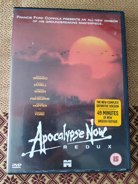 APOCALYPSE NOW REDUX Marlon Brando 2002 DVD cert 15 £3.25 - PicClick UK