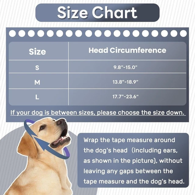 ELASTIC DOG CALMING Earmuff Windproof Dog Anti-scare Scarf Pet Supplies ...