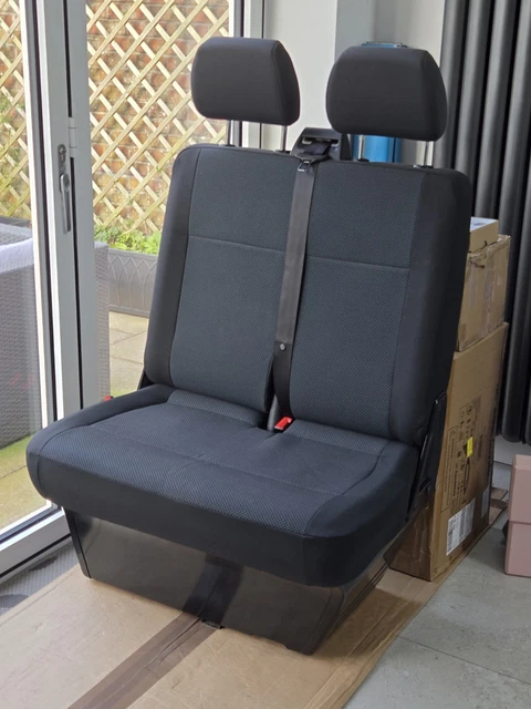 VW TRANSPORTER T6 Front Passenger Double Bench Seat - Simora Cloth. £99 ...