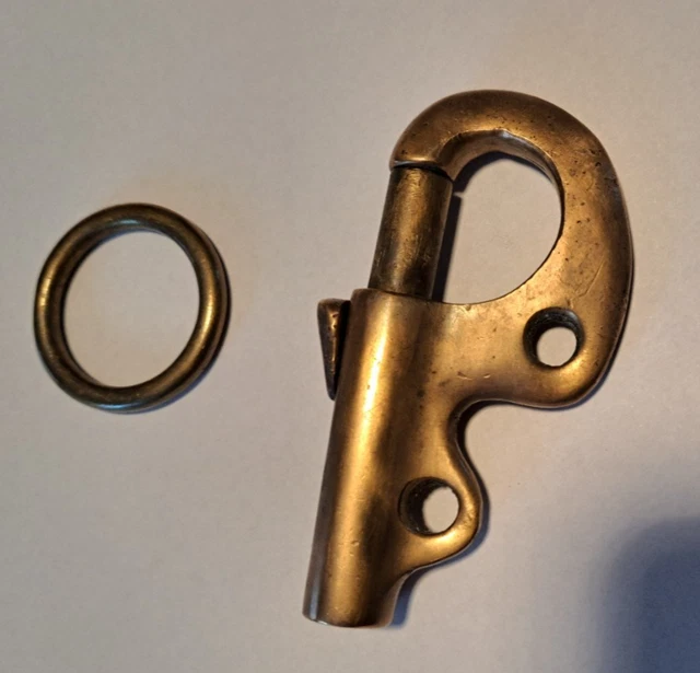 SAILBOAT BRONZE C Clip Rigging Hook Mast Sailing Nautical Boat Yacht ...