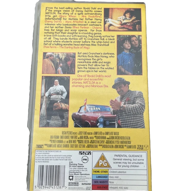 ROALD DAHL'S - Matilda - 1996 - VHS Tape - VGC £3.84 - PicClick UK