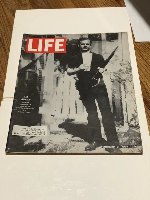 LIFE MAGAZINE FEBRUARY 21 1964 Lee Harvey Oswald Cover JFK Kennedy ...