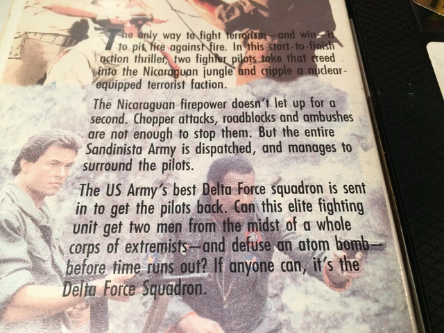 * DELTA FORCE Commando 80s Jungle Action VHS 1987 Brett Clark Fred Williamson £9.37 - PicClick UK