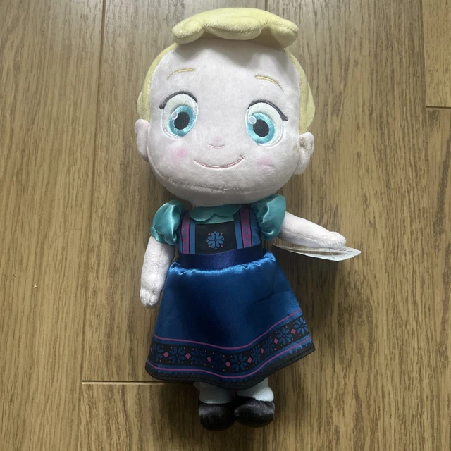 DISNEY STORE ELSA Frozen Plush Soft Toy Young Baby Toddler Doll 12 ...