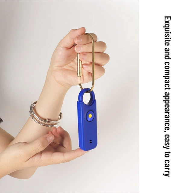 COMPACT RECHARGEABLE KEYCHAIN Alarm with 135dB Siren and Vibration Mode ...
