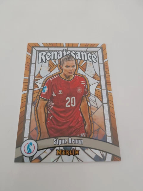 TOPPS MERLIN UEFA Women’s Euro 2025 - Signe Bruun Renaissance /25 SSP ...