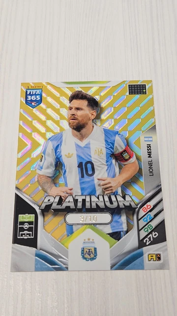 PANINI ADRENALYN XL Fifa 365 2026 Parallel Platinum Gold - Lionel Messi ...