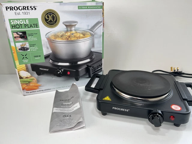 SINGLE HOT PLATE Electric Portable Camping Tabletop Cooker Hob Variable ...