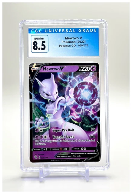 POKÉMON 2022 POKEMON GO Mewtwo V 030/078 Ultra Rare JGC Neuf/comme ...