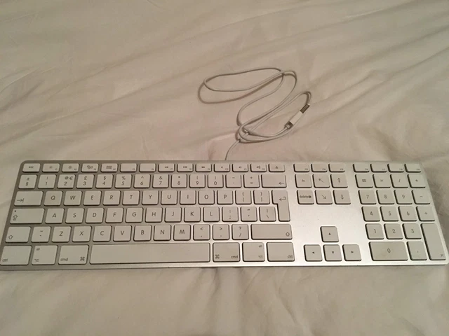 ORIGINAL APPLE KEYBOARD Model A1243 EMC No 2171 Aluminum *no retail box ...