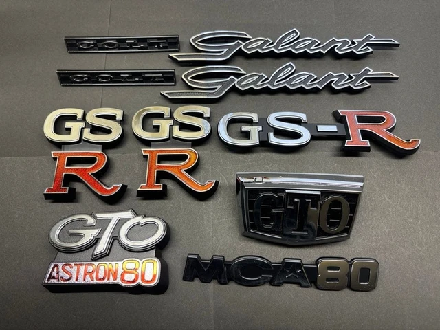 MITSUBISHI GALANT GTO ASTRON 80 GSR MCA Emblem Set Vintage JDM Rare ...
