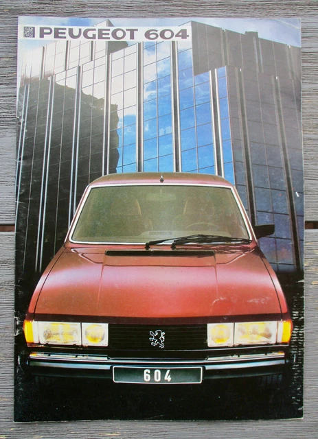 PEUGEOT 604 GTI GTD V6 Prospekt Brochure Deutsch 1984 A4 20 S. EUR 10 ...
