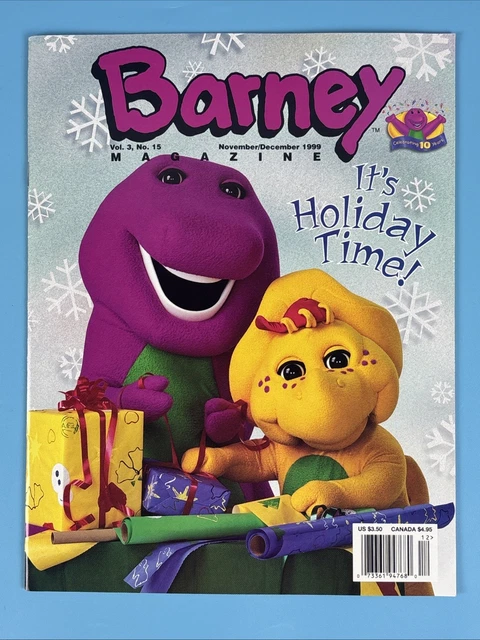VINTAGE 1999 BARNEY Magazine Vol 3 #15. Rare In Great Condition! Vivid ...