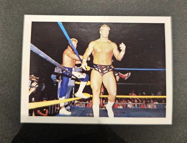 RARE STONE COLD Steve Austin 1991 WCW Euroflash Rookie Sticker Card WWE ...