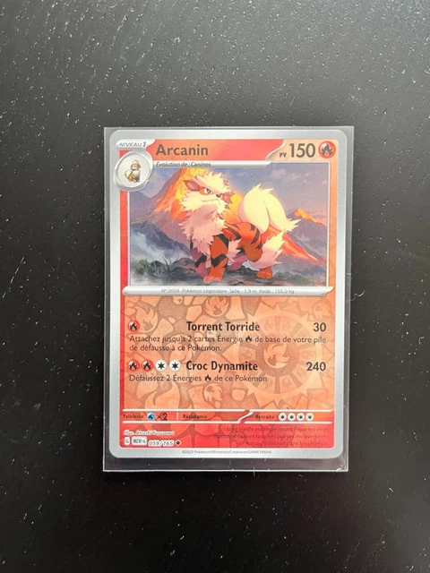 CARTE POKÉMON REVERSE Arcanin 059/165 MEW 151 FR NEUF EUR 1,00 - PicClick FR