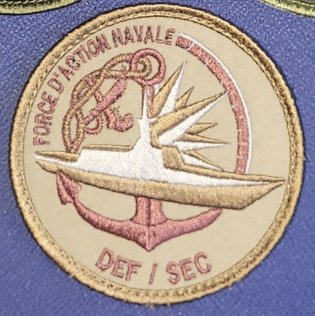 ÉCUSSON INSIGNE TISSU Patch Marine Nationale ALFUSCO Commandos Marine ...