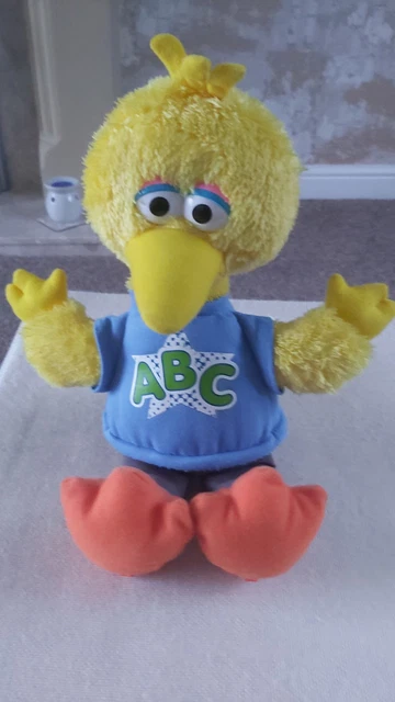 SESAME STREET ROCKIN Abc Big Bird Talking Singing 14"Plush Soft Toy ...