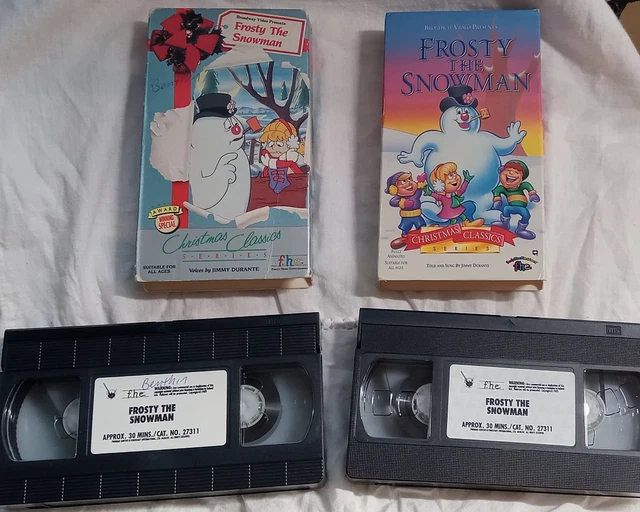 2 FROSTY THE Snowman Vhs Christmas Classics Lot Animated Vintage ...