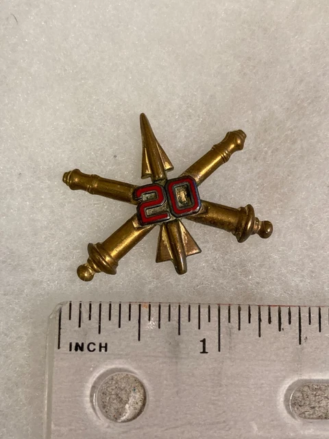 AUTHENTIC US ARMY 20th Air Defense Artillery AD Officer Branch Insignia ...