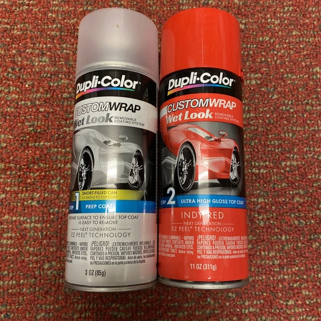 DUPLI-COLOR DUPLICOLOR CUSTOM Wrap Wet Look - Step 2 Indy Red And Step ...