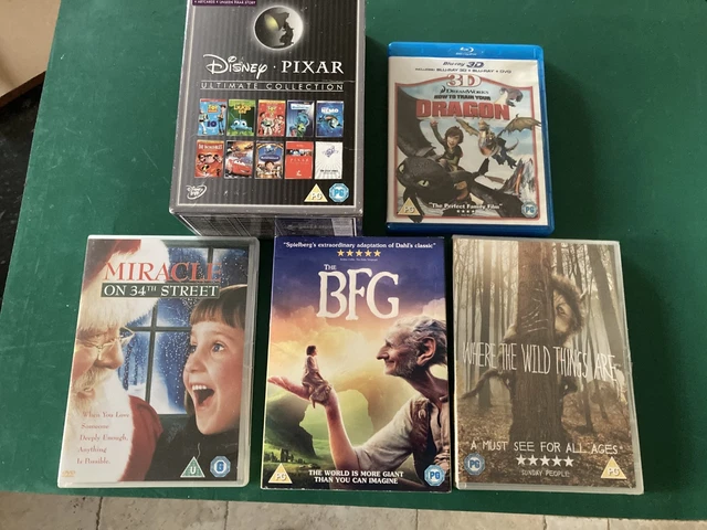 KIDS DVD BUNDLE, Ultimate Pixar Boxset, BFG, How Train Dragon, Wild ...