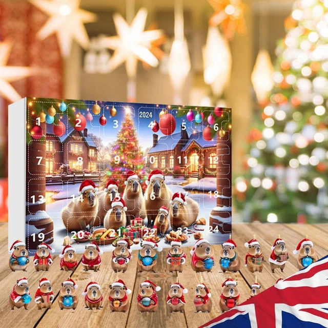 CAPYBARA ADVENT CALENDAR 2024 Xmas Countdown Calendar Christmas Tree ...