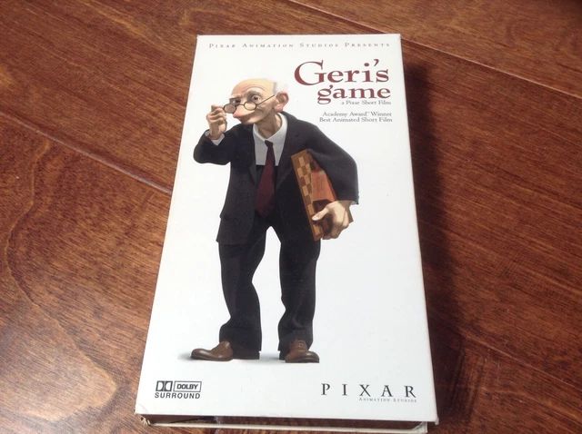 GERI'S GAME VHS Tape / Pixar Short Film / A Bug's Life / Vintage 1998 ...
