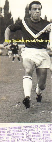 PHOTO ORIGINALE LAURENT Robuschi Equipe de Bordeaux 1966 EUR 6,00 ...
