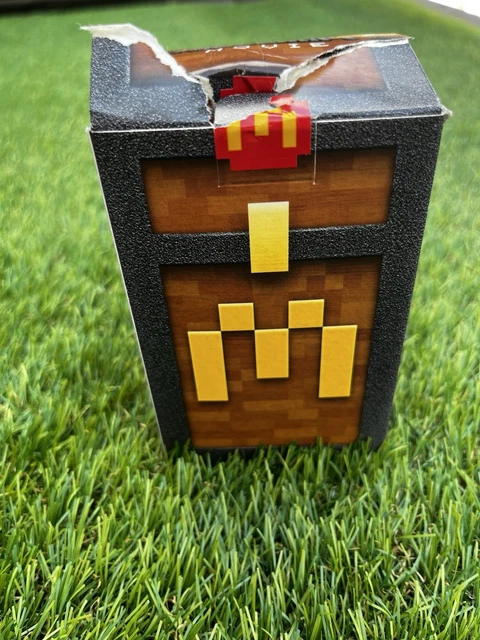 2025 MCDONALD'S MINECRAFT Movie Toy FRY HELMET & New Foil Card & Unused ...
