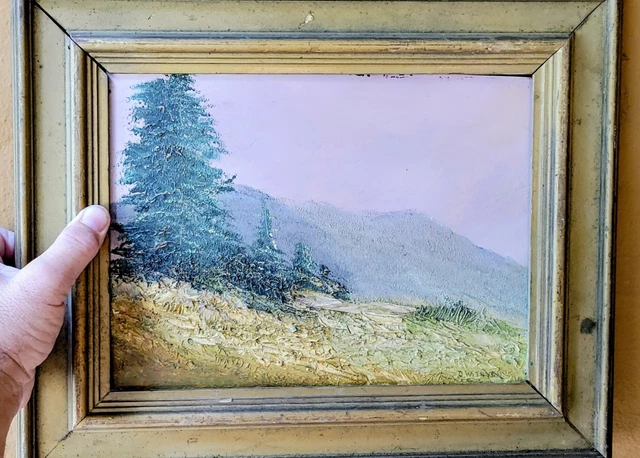 DWIGHT WILLIAM TRYON Oil Painting Mountain Lansdcape SIGNED American ...