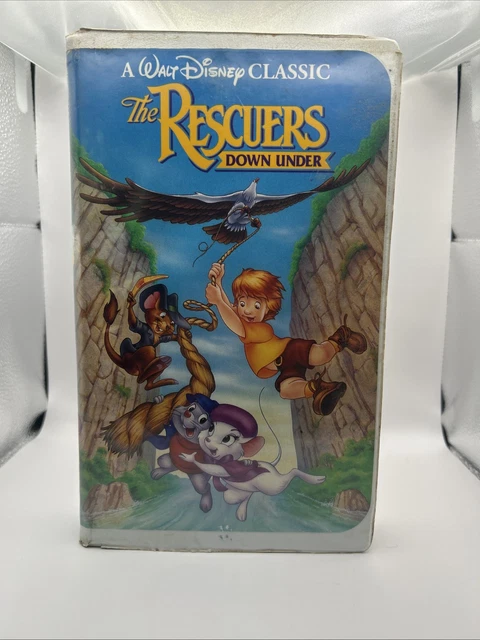 WALT DISNEY CLASSICS The Rescuers Down Under (VHS, 1991) Black Diamond ...