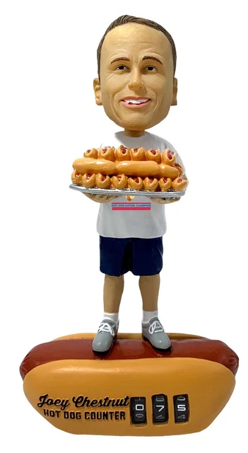JOEY CHESTNUT HOT Dog Counter Bobblehead Hot Dogs Manger Contest ...