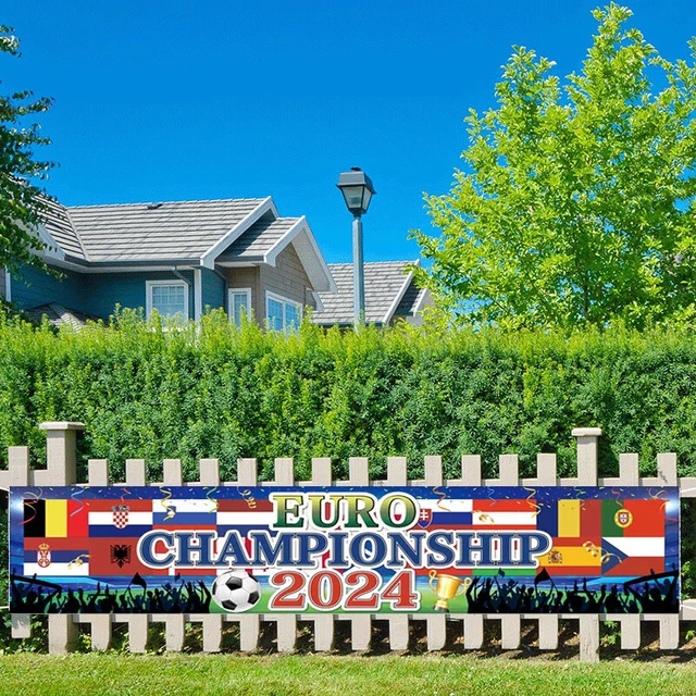 EURO CHAMPIONSHIP 2024 Football Team Flags Banner for Football Euro ...