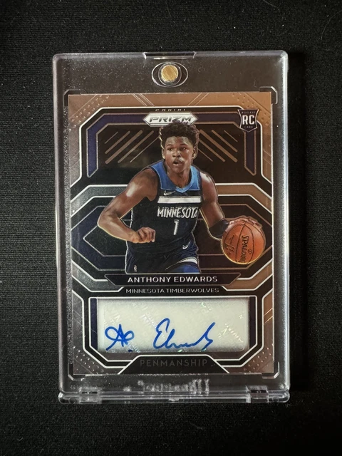NBA PANINI PRIZM 2020-21 Anthony Edwards Rookie Penmanship Autografo RC ...