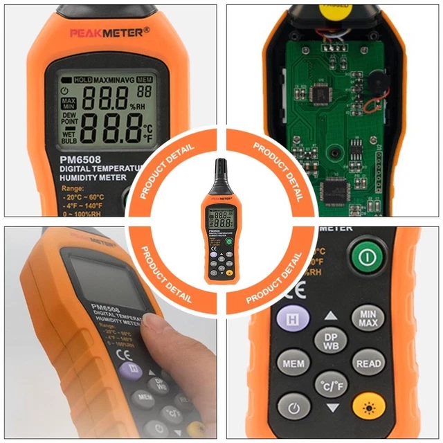 TEMPERATURE AND HUMIDITY Meter Advanced Technology Measurement Tool £89 ...