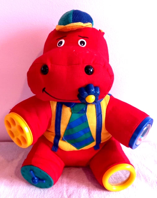 VINTAGE BOOTS RED Happypotamus Hippo Activity Soft Toy Plush Baby ...