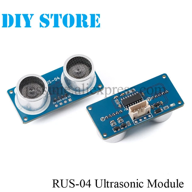 2PCS ULTRASONIC MODULE with RGB Light Distance Sensor HC-SR04 Obstacle ...