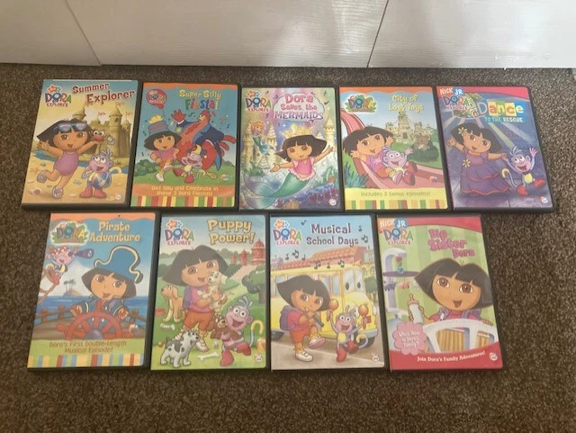 9 DORA THE EXPLORER Nickelodeon Nick. Jr. - DVD Movie Collection Lot ...