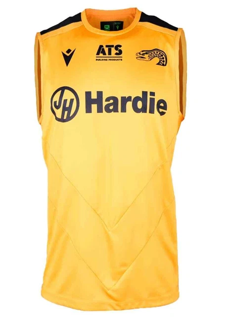 PARRAMATTA EELS 2025 NRL Mens Yellow Training Singlet Sizes S-7XL BNWT ...
