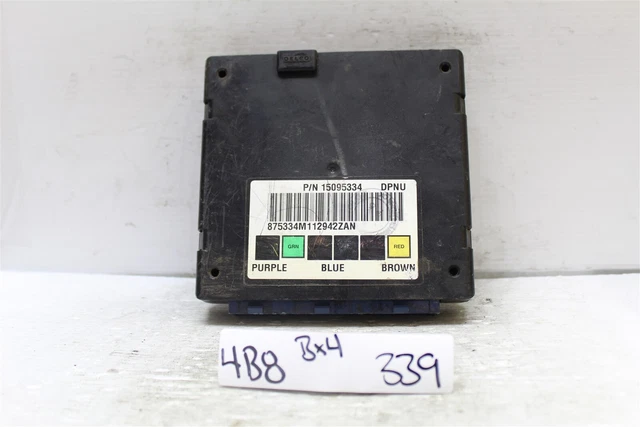 2002 CHEVROLET S10 Body Control Unit BCM 15095334 Module 339 4B8 B4 $11 ...