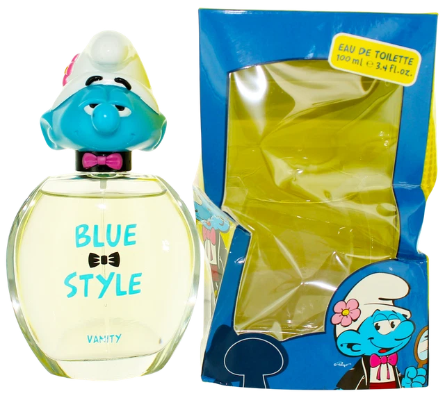 BLUE STYLE VANITY by The Smurfs For Kids EDT Cologne Spray 3.4oz ...