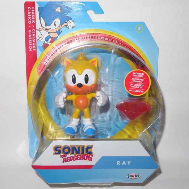 4& CLASSIC RAY Flying Squirrel! Sonic The Hedgehog Jakks 2022 Figure ...