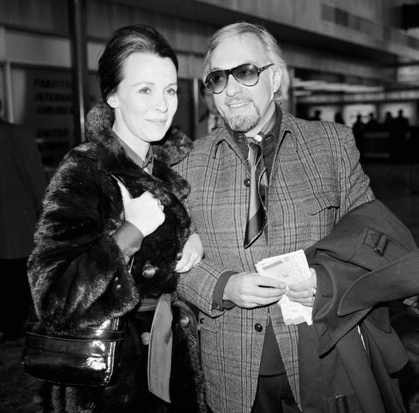 CLAIRE BLOOM AND her husband Hillard Elkins leave Heathrow Airport ...