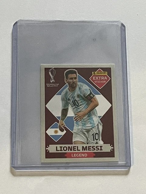 PANINI WORLD CUP Qatar 2022 Lionel Messi Extra Legend Sticker EUR 58,30 ...
